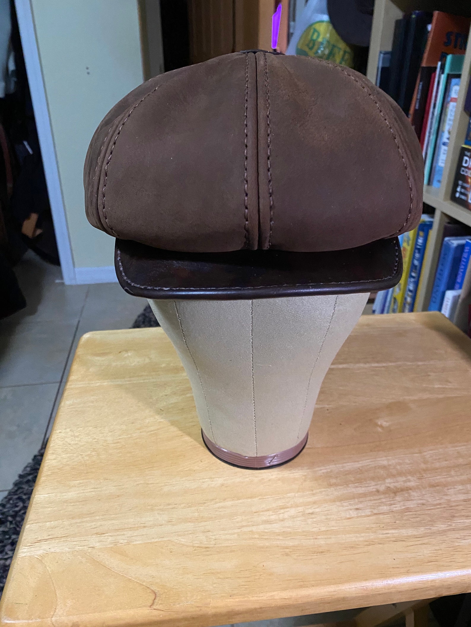 Leather Newsboy Hat - Etsy