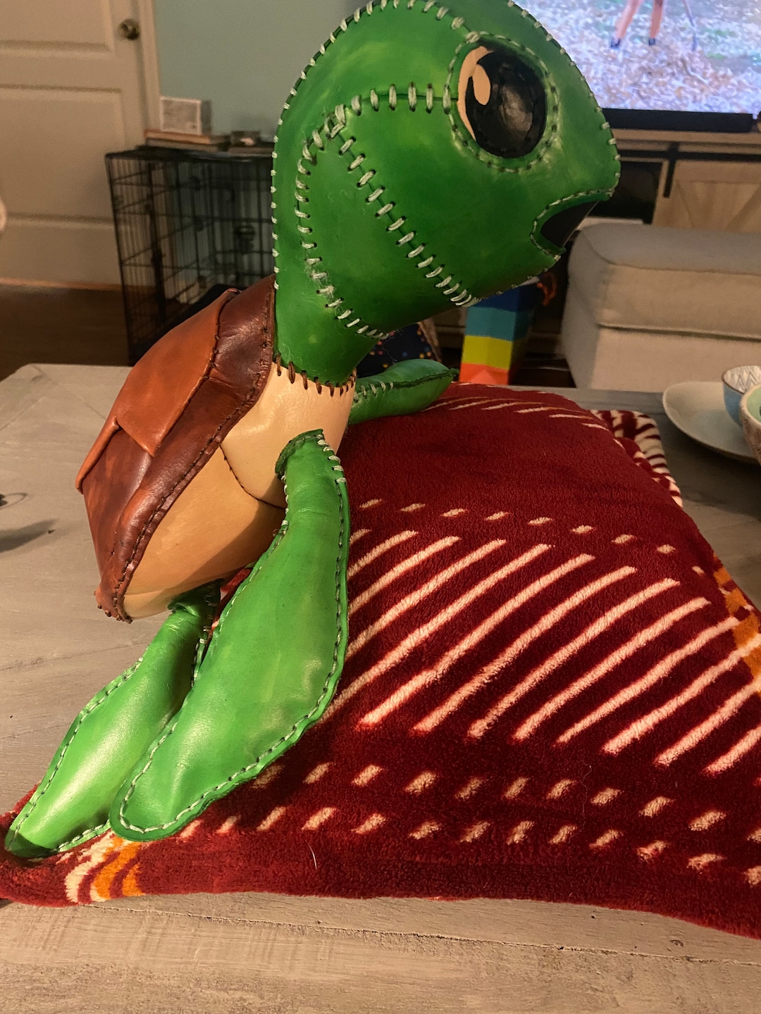 Stuffed Leather Sea Turtle - Etsy
