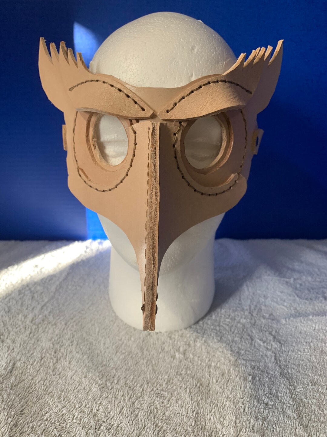 Handcrafted Leather Bird Mask - Etsy