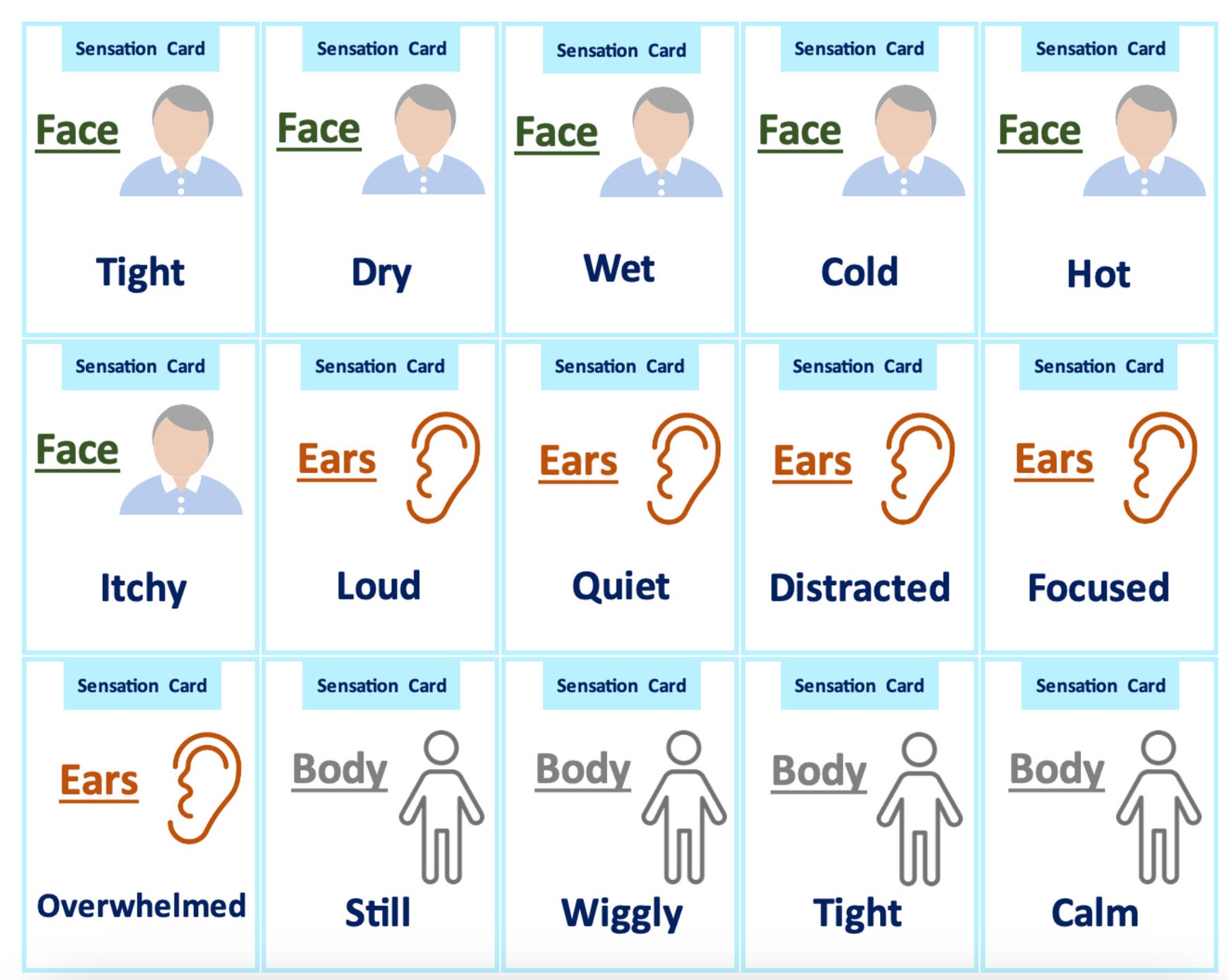 Interoception Card Game - Etsy