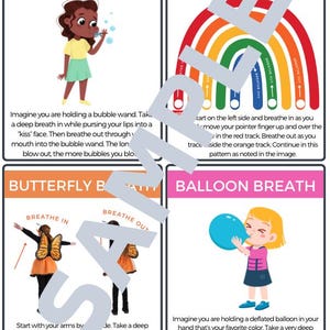 Breathing Cards- Printable Breathing Pattern Activities for Self ...
