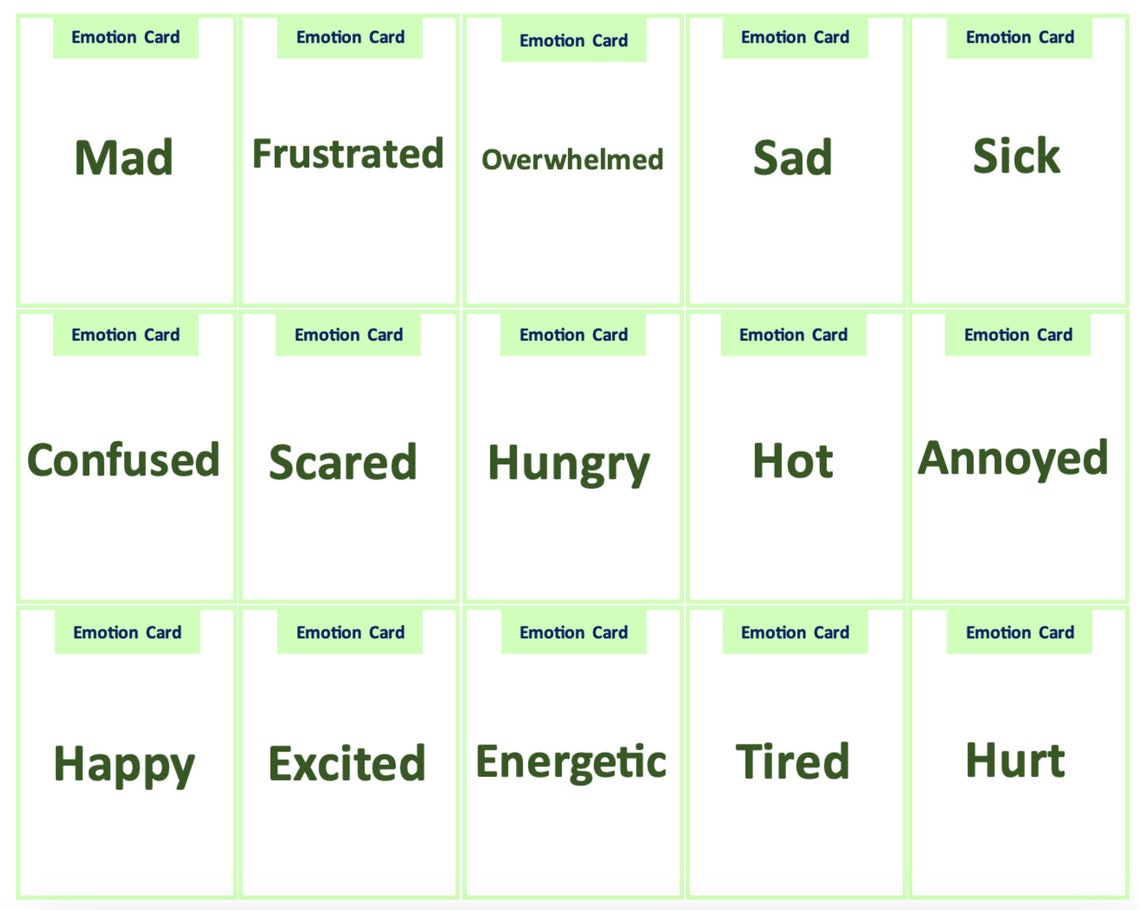 Interoception Card Game - Etsy