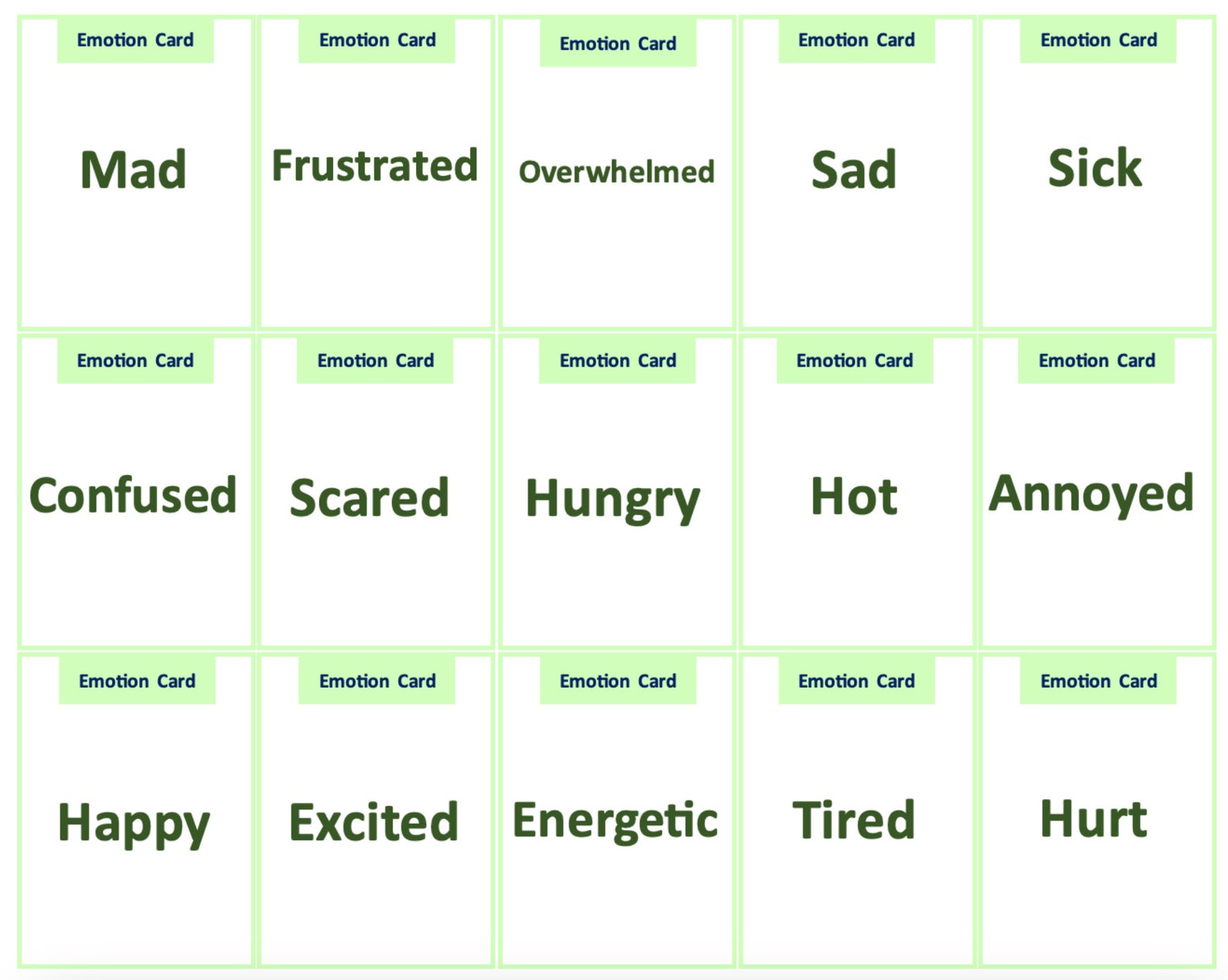 Interoception Card Game - Etsy