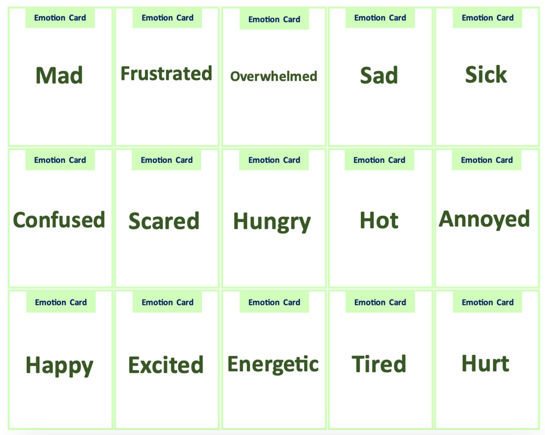 Interoception Card Game - Etsy