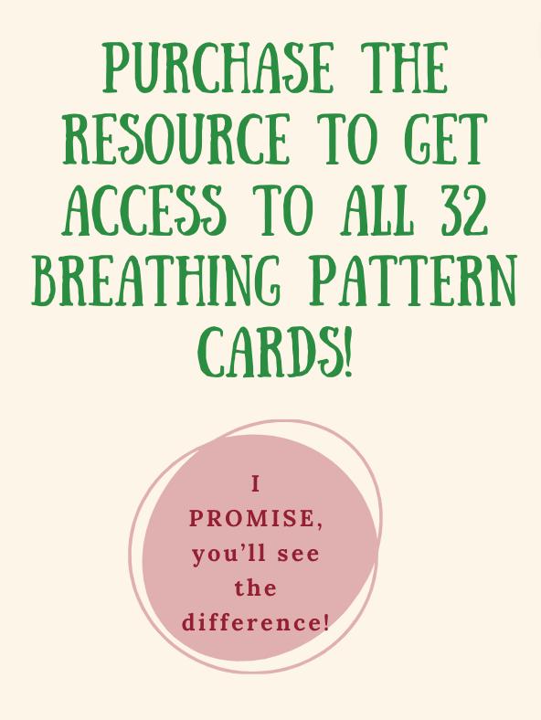 Breathing Cards- Printable Breathing Pattern Activities for Self ...