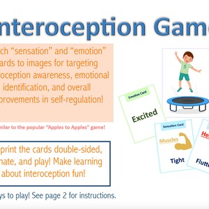 Interoception Card Game - Etsy