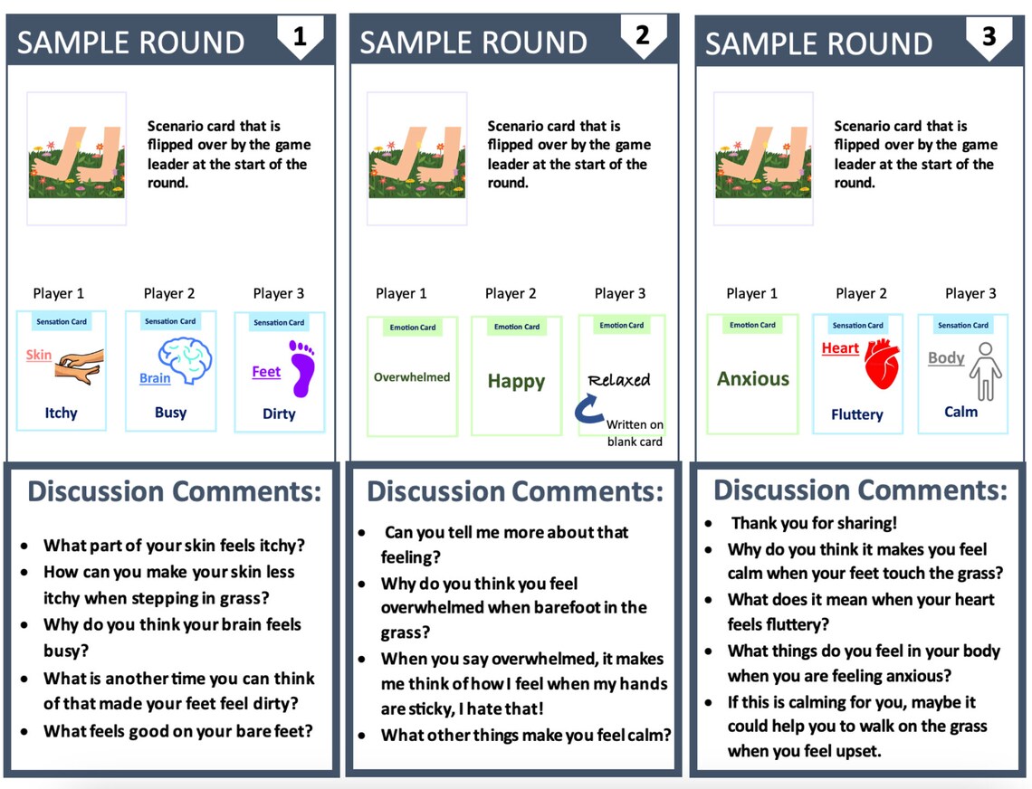 Interoception Card Game - Etsy