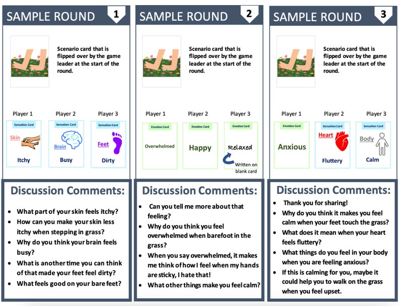 Interoception Card Game - Etsy