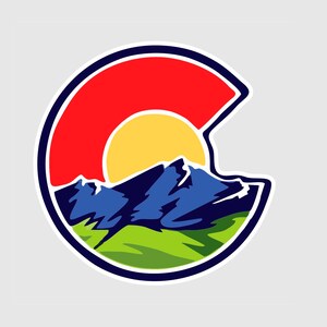 Colorado Sticker. Nature C Colorado Flag Car Bumper Sticker, Window ...