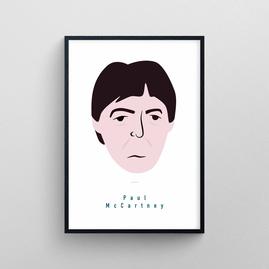 Paul Mccartney Portrait Art Print | Christmas Gift | Birthday Gift ...