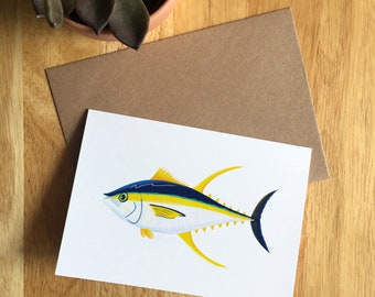 Tuna Greeting Card | Etsy