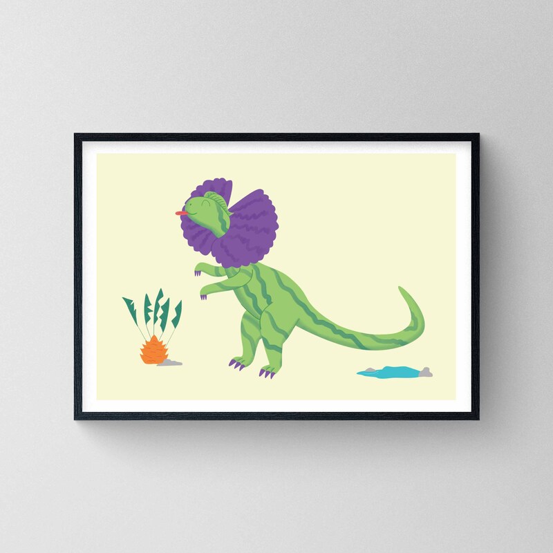 Dilophosaurus Poster - Etsy