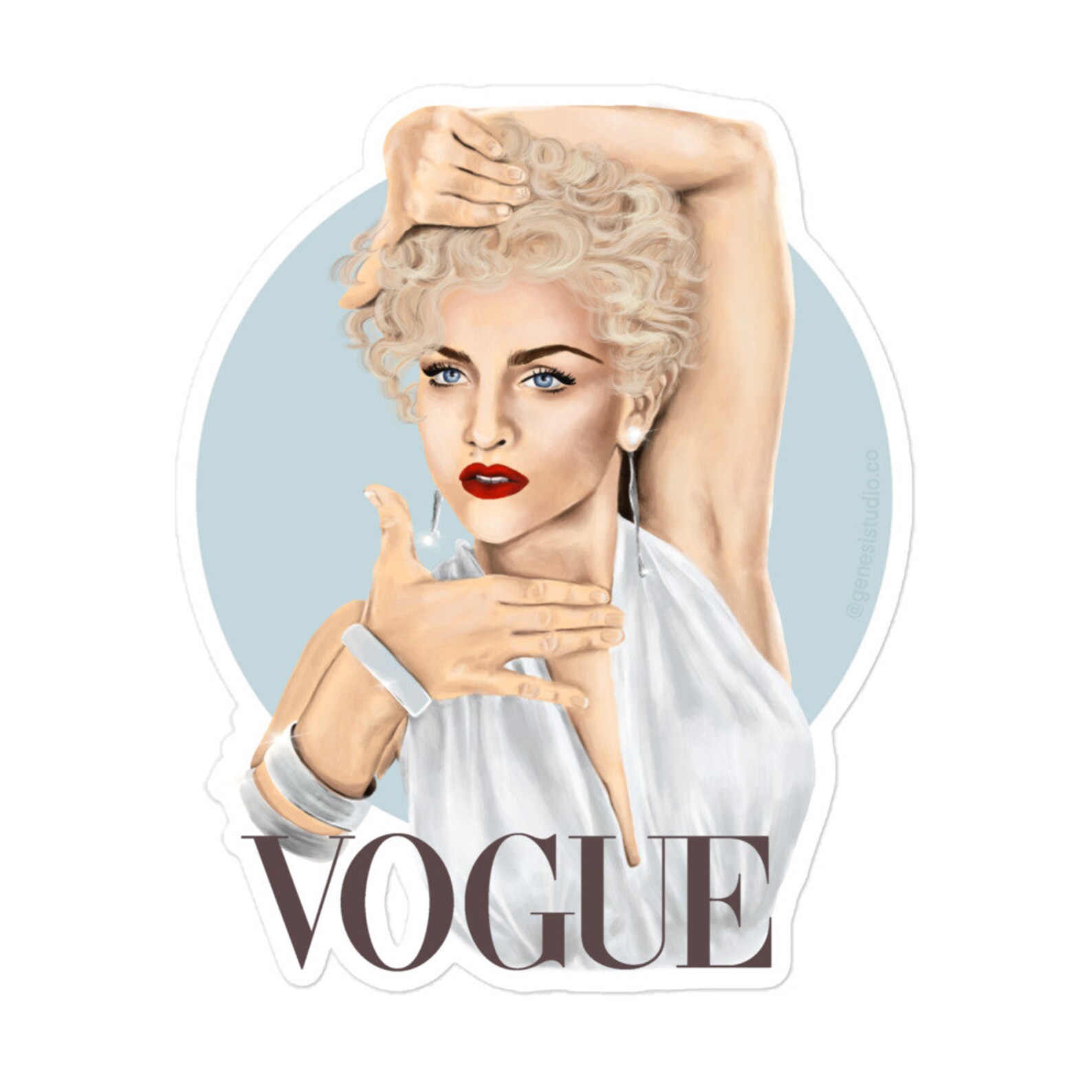 Madonna Sticker - Etsy