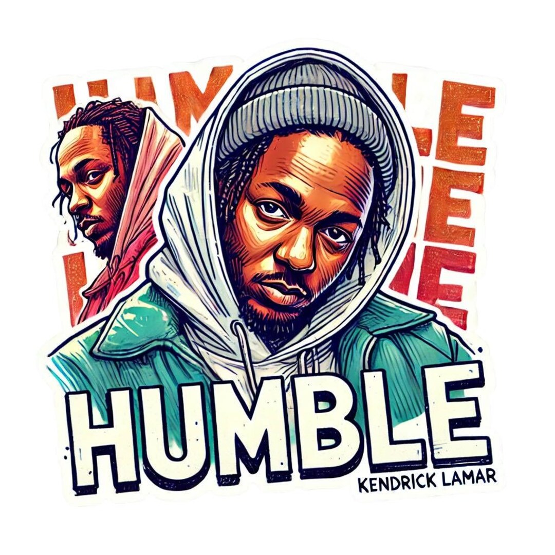 Kendrick Lamar "humble" Sticker – 3" Vinyl Hip-hop Sticker for Laptops ...