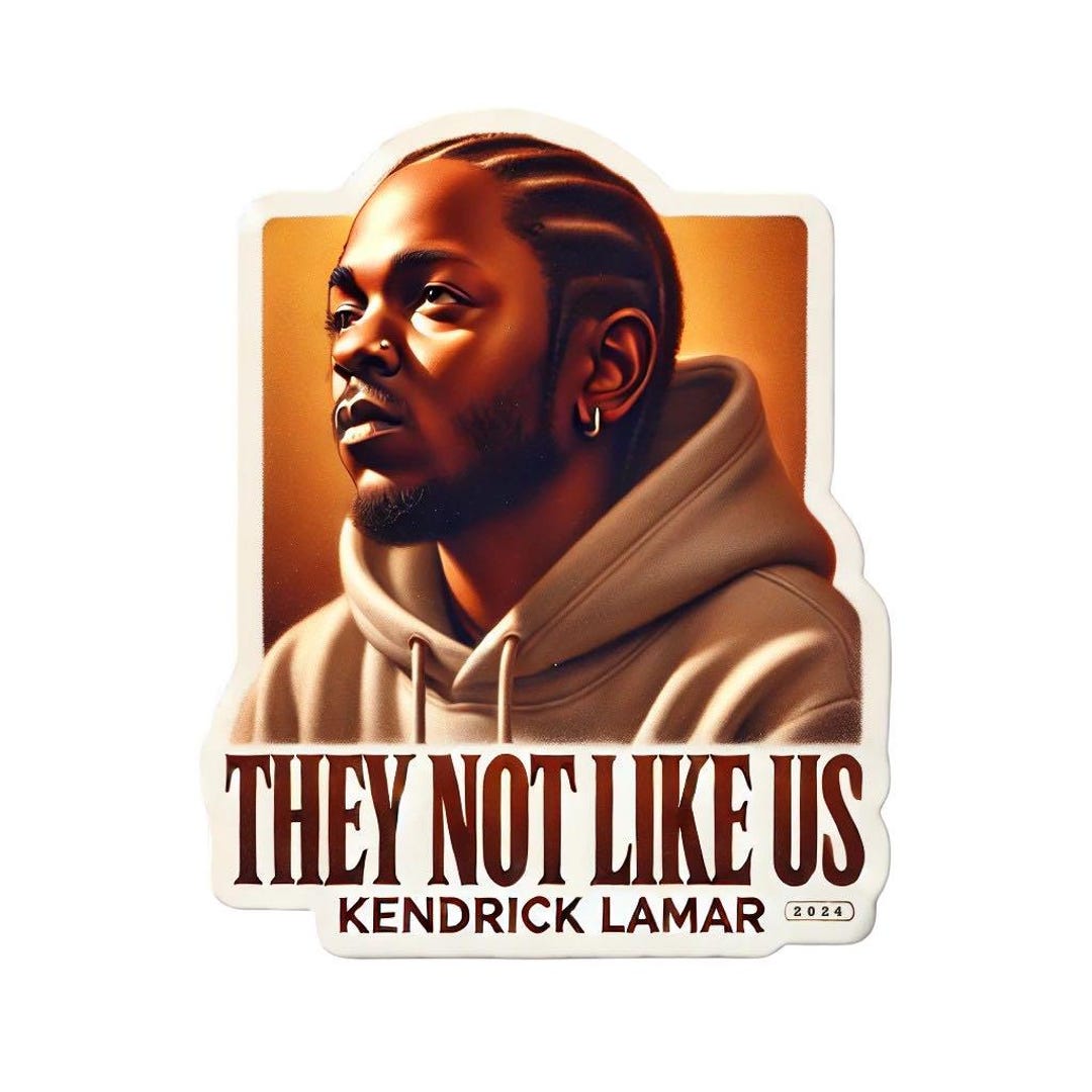 Kendrick Lamar "not Like Us" Sticker: Waterproof Hip-hop Vinyl - Etsy
