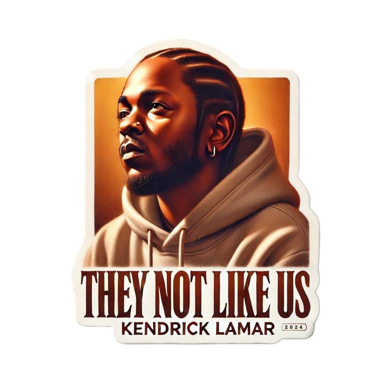 Kendrick Lamar "not Like Us" Sticker: Waterproof Hip-hop Vinyl - Etsy