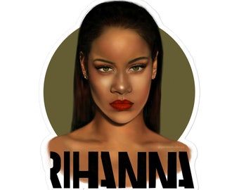 Rihanna Sticker - Etsy
