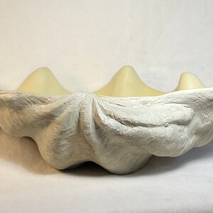Vintage Coastal Monumental Resin Clam Shell Bowl Decor - Etsy