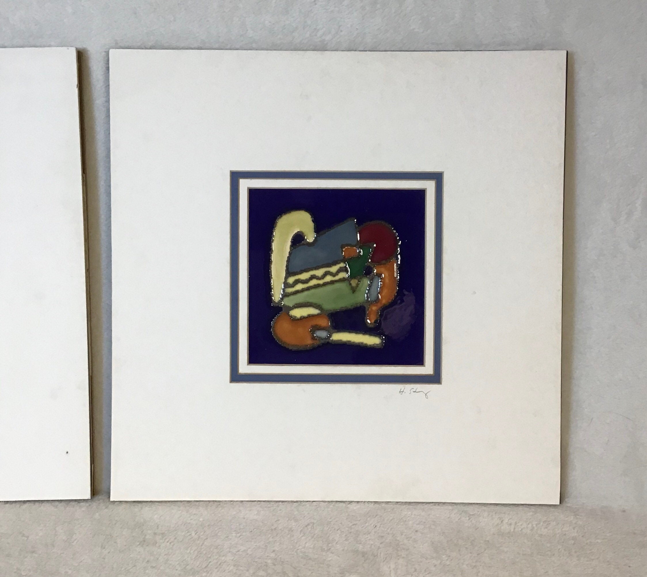 Vintage Pair Harris G Strong Mid-Century Ceramic Tile | Etsy