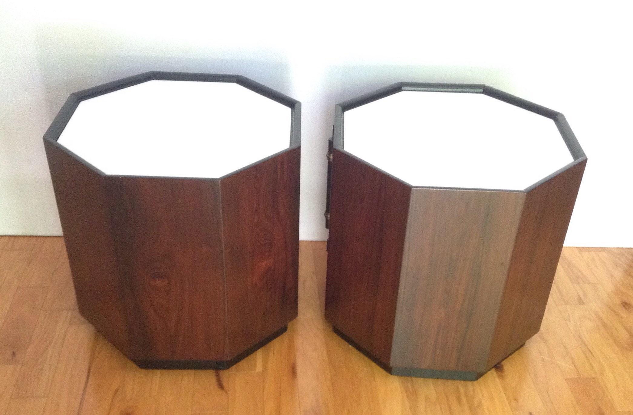 Mid-century Modern Rosewood Octagonal Drum Occasional | Etsy