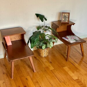 Genuine Cushman Colonial Creation Maple Step End Tables No. 5208 ...