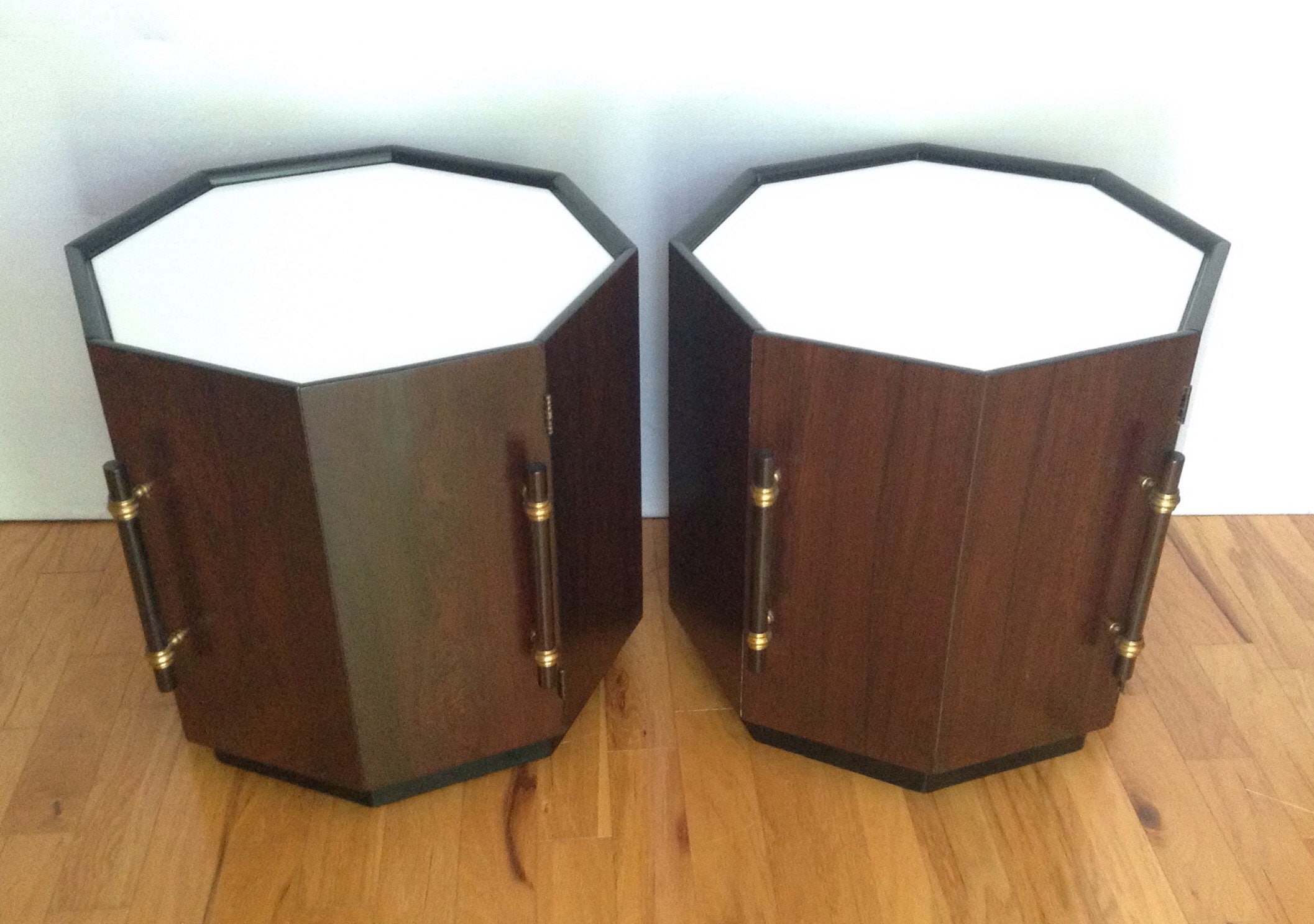 Mid-century Modern Rosewood Octagonal Drum Occasional | Etsy