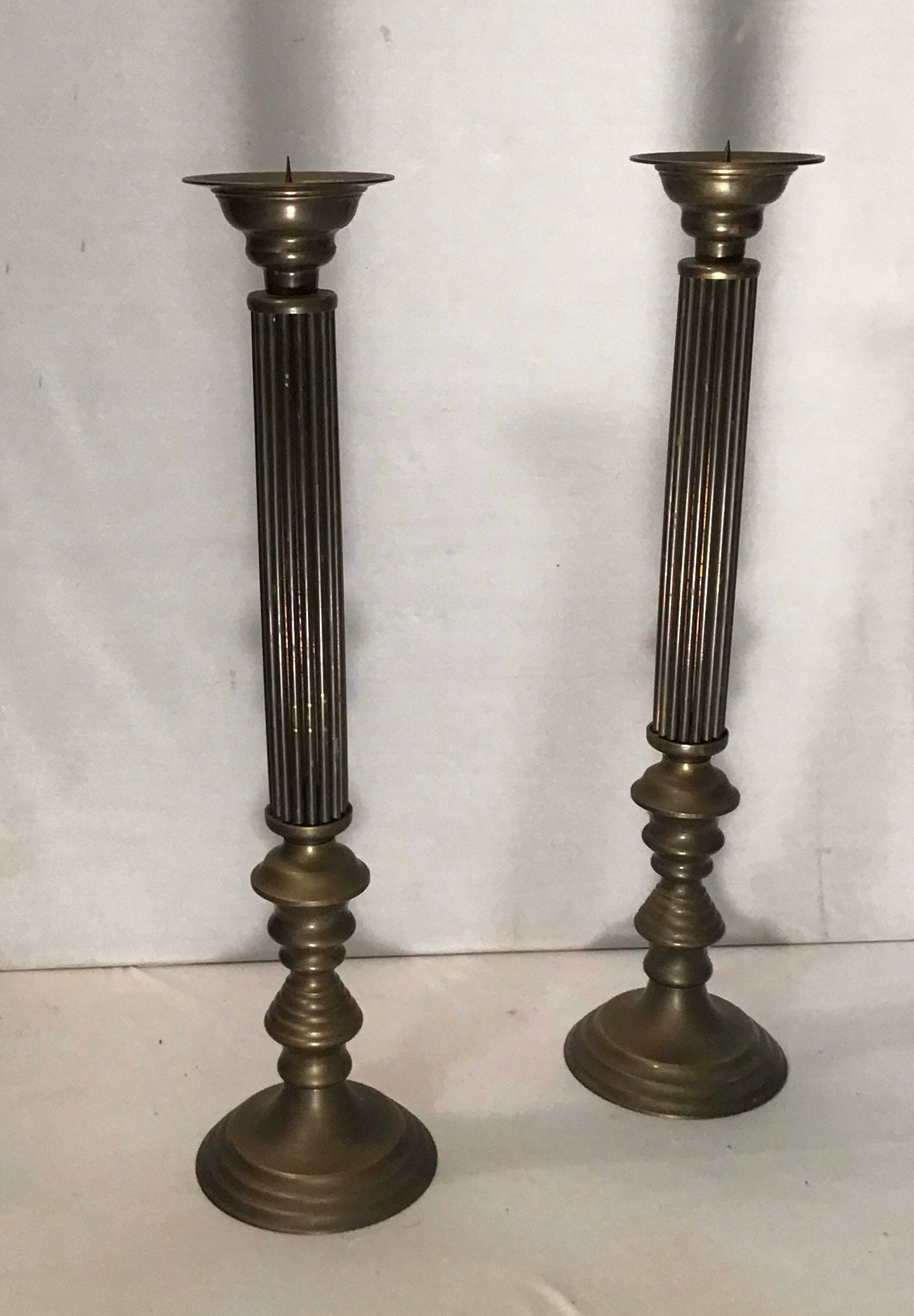 Vintage 23 Tall Solid Brass Ornate Large Column | Etsy