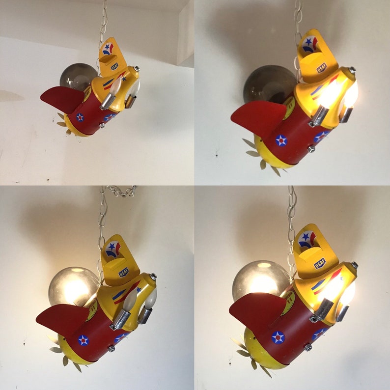 Vintage USAF Kenroy Speedie 11 Hanging Metal Airplane Swag - Etsy