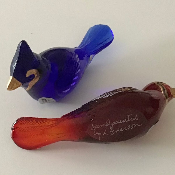 Fenton Glass Bird - Etsy