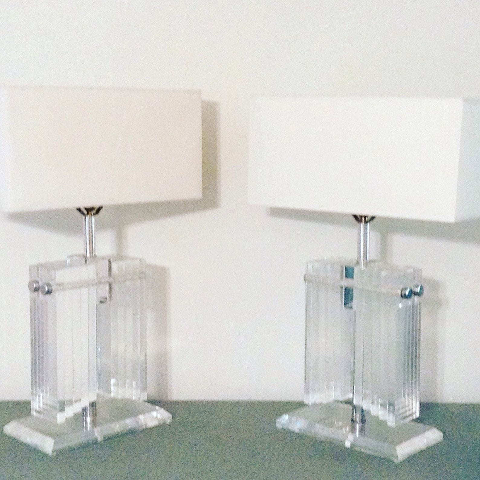 Vintage Mid-century Modern Karl Springer Style Chrome and - Etsy