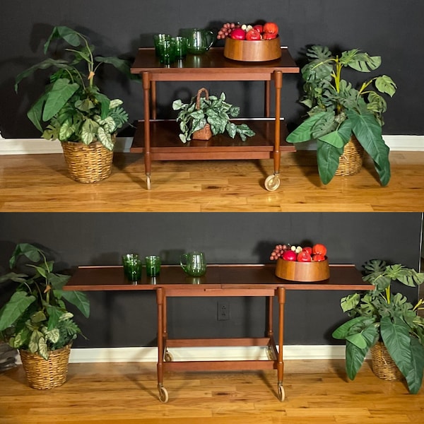 Teak Bar Cart - Etsy