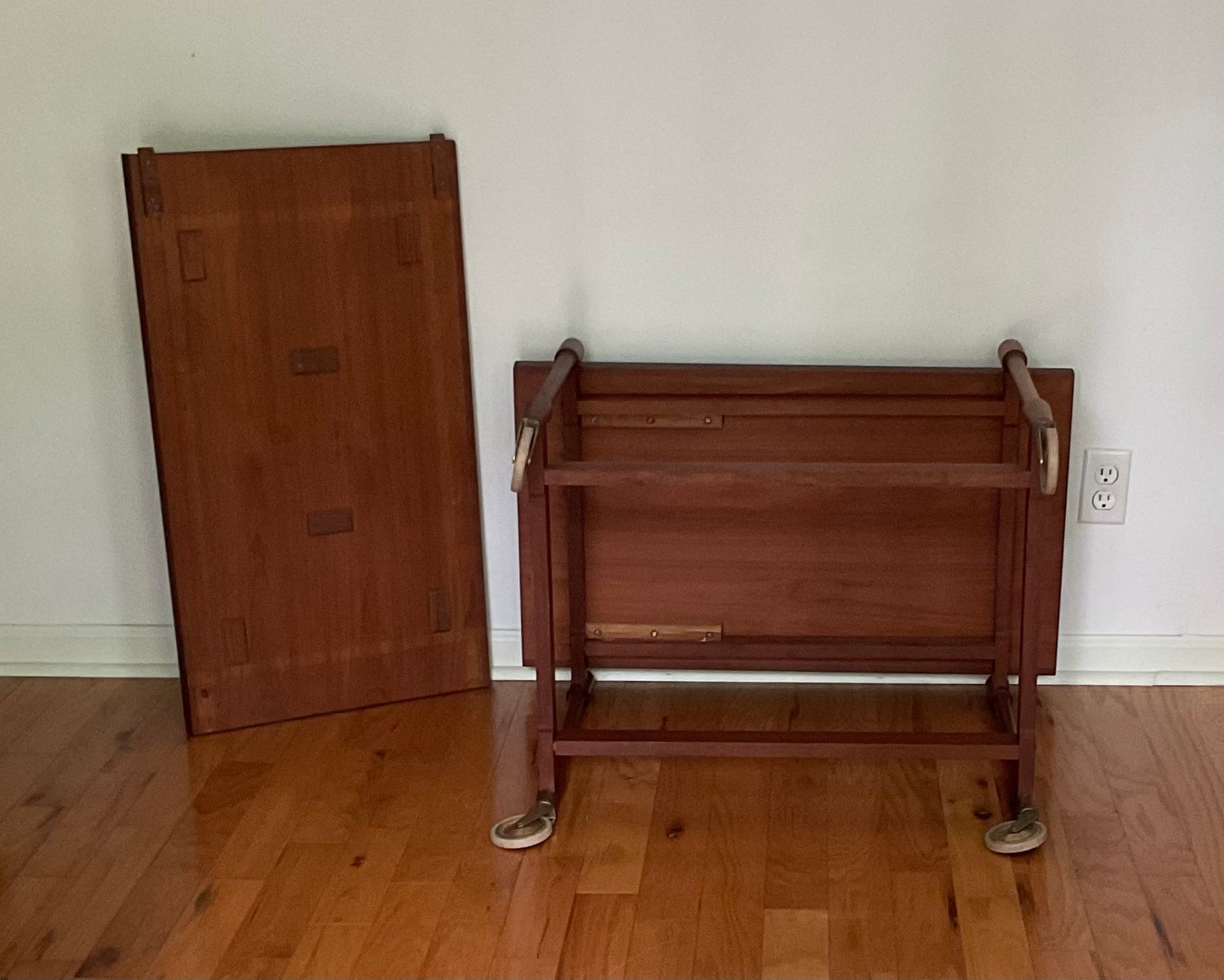 Teak Rolling Bar Cart Extending Top Poul Hundevad for Vamdrup - Etsy