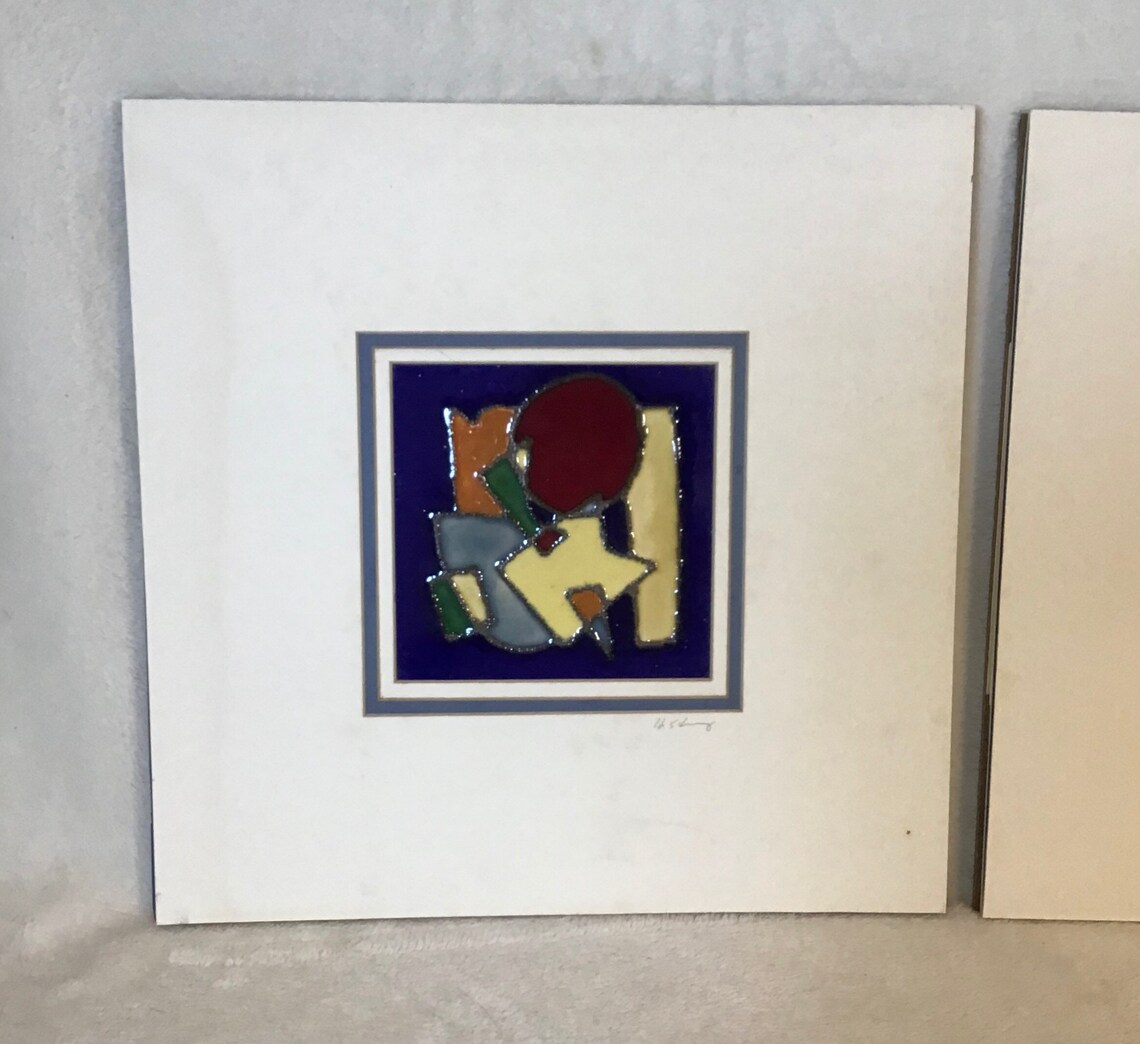 Vintage Pair Harris G Strong Mid-century Ceramic Tile - Etsy