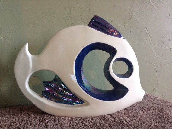 Modern Ceramic Fish Sculpture - Etsy