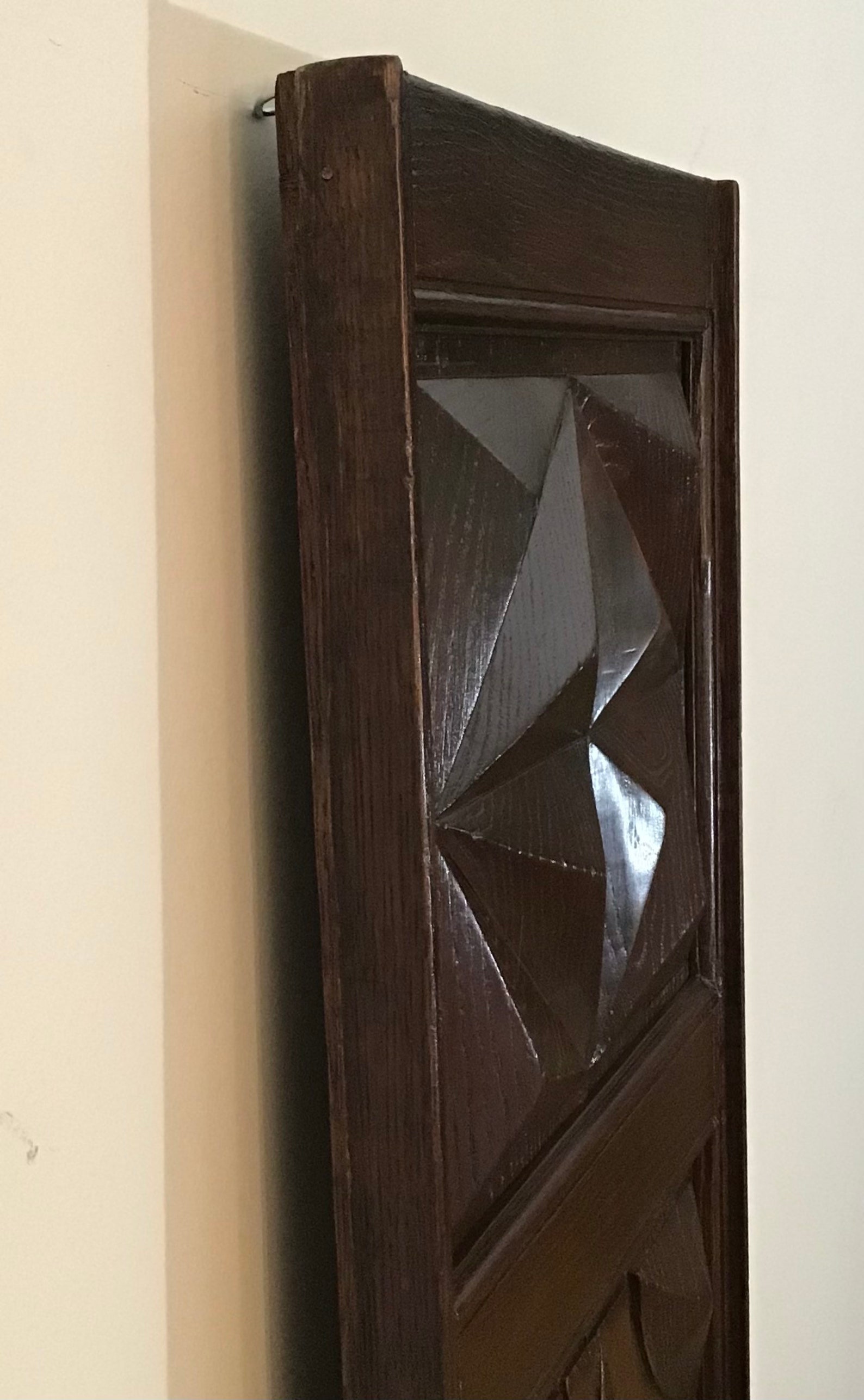 Pair of 19th Century Chestnut Wall Panel Decor With Raised - Etsy