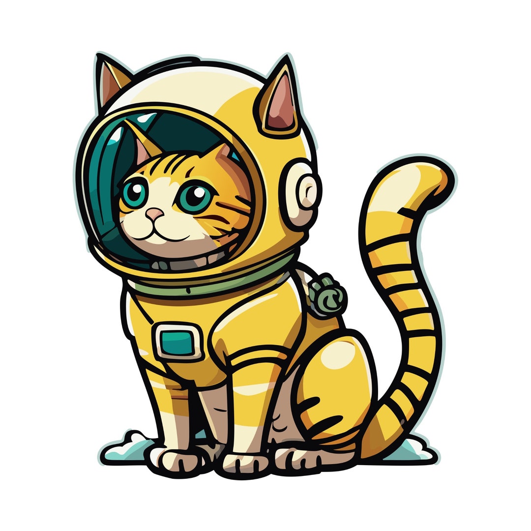 Pixl's Pets Astro Cats Digital Download Clip Art - Etsy
