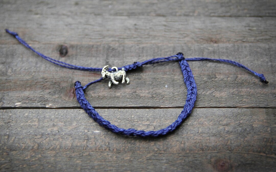 Goat Charm Bracelet Braided Friendship Bracelets Goat - Etsy