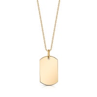 Gold Dog Tag - Etsy