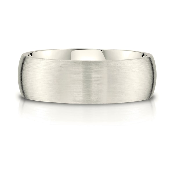 White Gold Simple Ring - Etsy