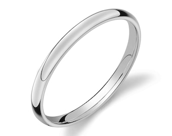 Platinum 950 Band (5mm) | CLASSIC DOME | Polished | Comfort Fit | Men's ...