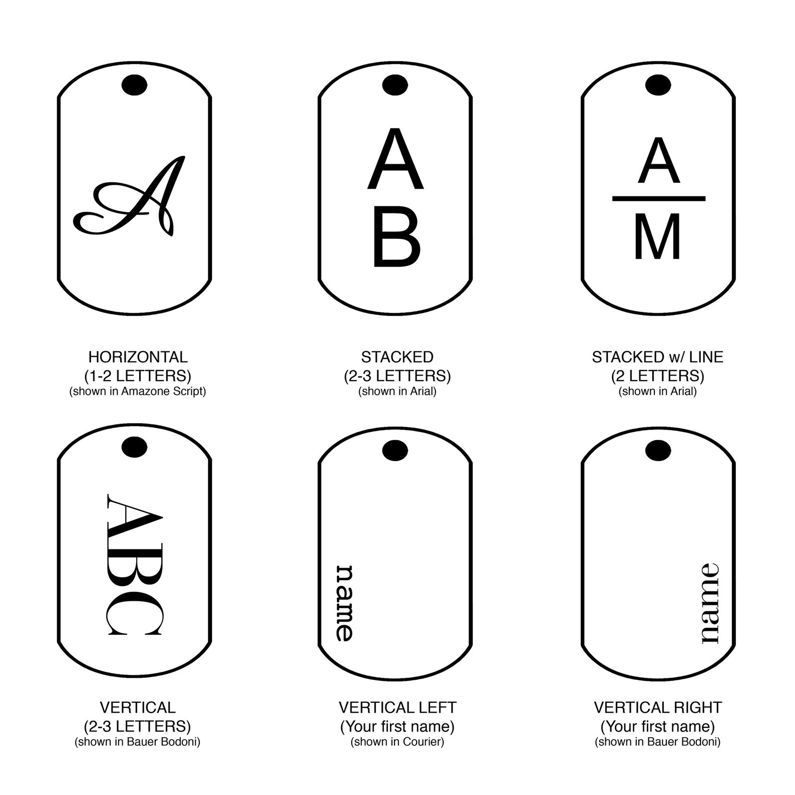 14k Solid Yellow Gold Dog Tag (small 20x12mm) | Initial Engraving ...