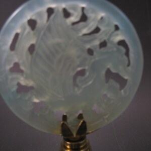 Asian Jade Disk Lamp Finial Large Circle Green Jade Swan J24A - Etsy