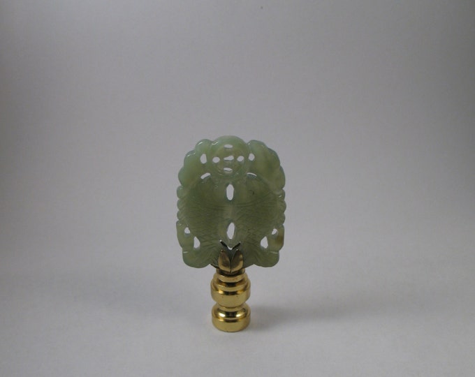 Carved Jade Two Fish Lamp Finial. W20 - Etsy