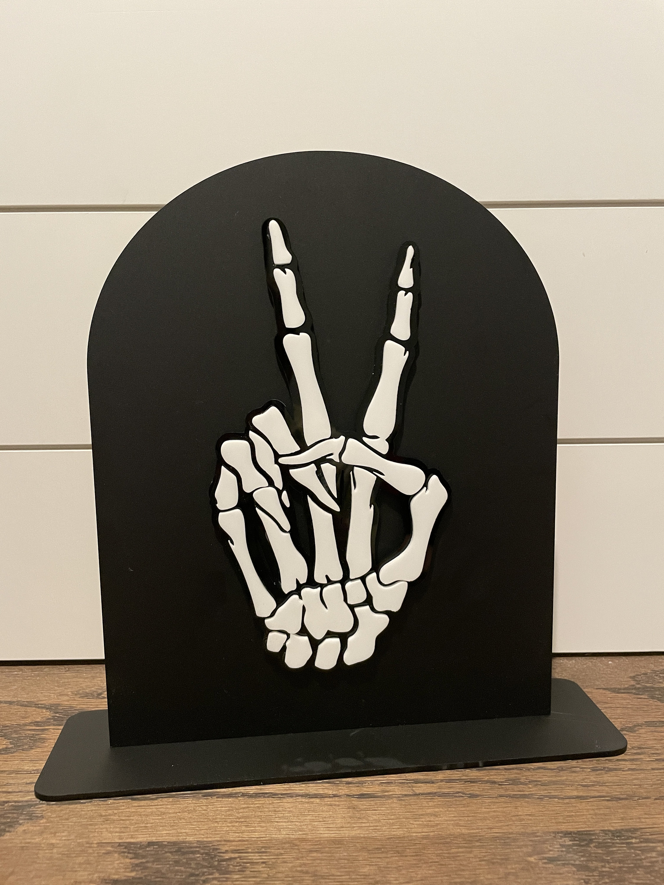 Acrylic Skeleton Hand Sign - Etsy