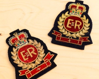 Black Crest Patch Edgy Black Gold Red and White Crests Patch - Etsy