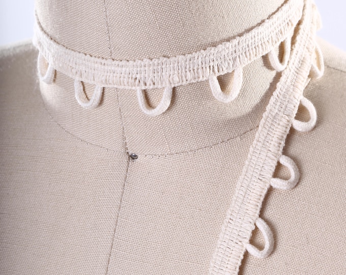 2 Yards White Button Loops/ 1/4 6mm Button Loops for - Etsy