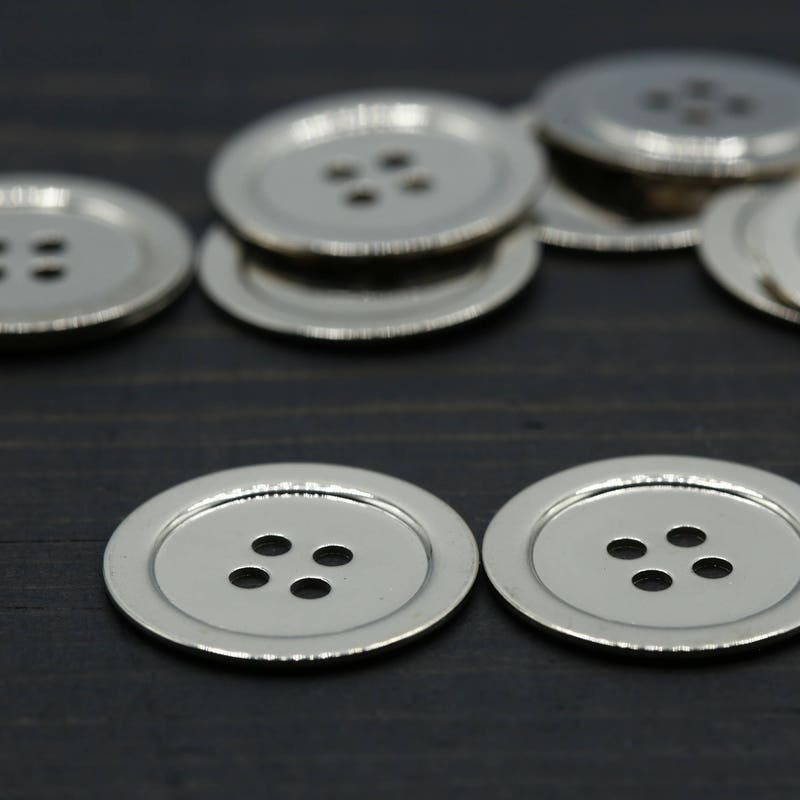 Metal Mirror Buttons - Etsy