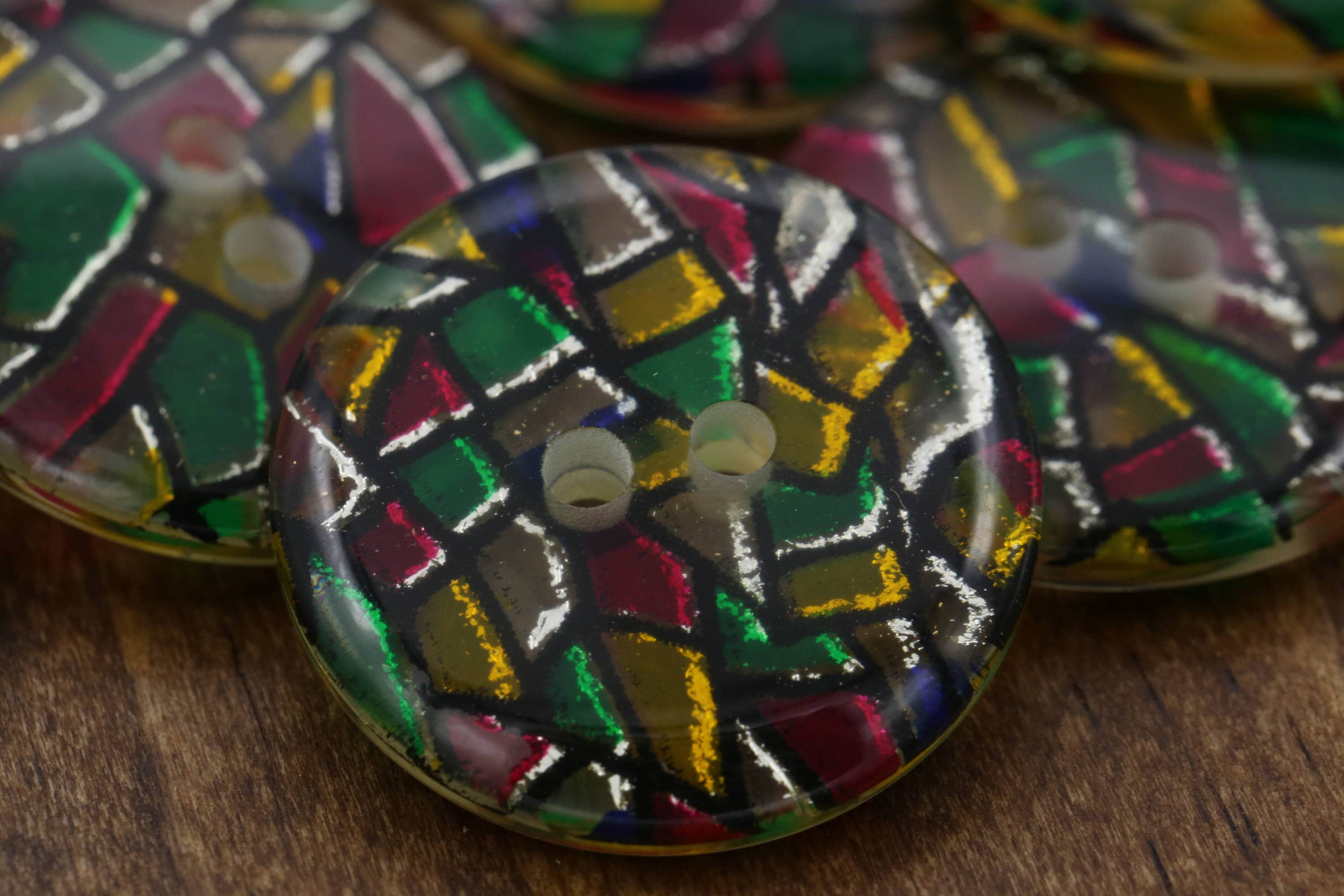 20 Pieces Glitter Button Plastic Art Deco Button Shards of | Etsy