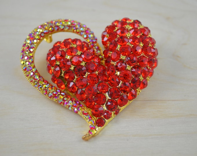 Camile's Gothic Brooch With Dark Rhinestones. Dangeling | Etsy