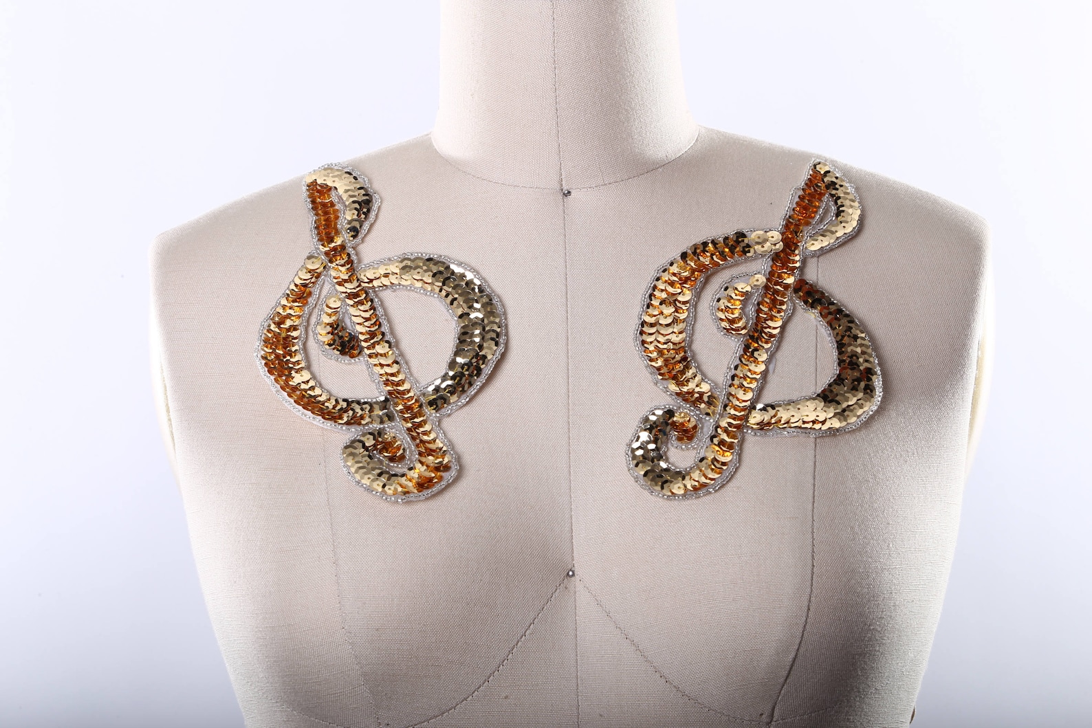 Oversized Gold Sequined Music Note Patch 7.25 X 4 - Etsy